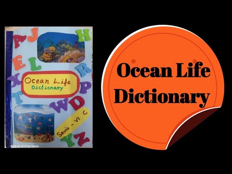 Ocean Life Dictionary | art | schoolproject | dictionary | ocean ...