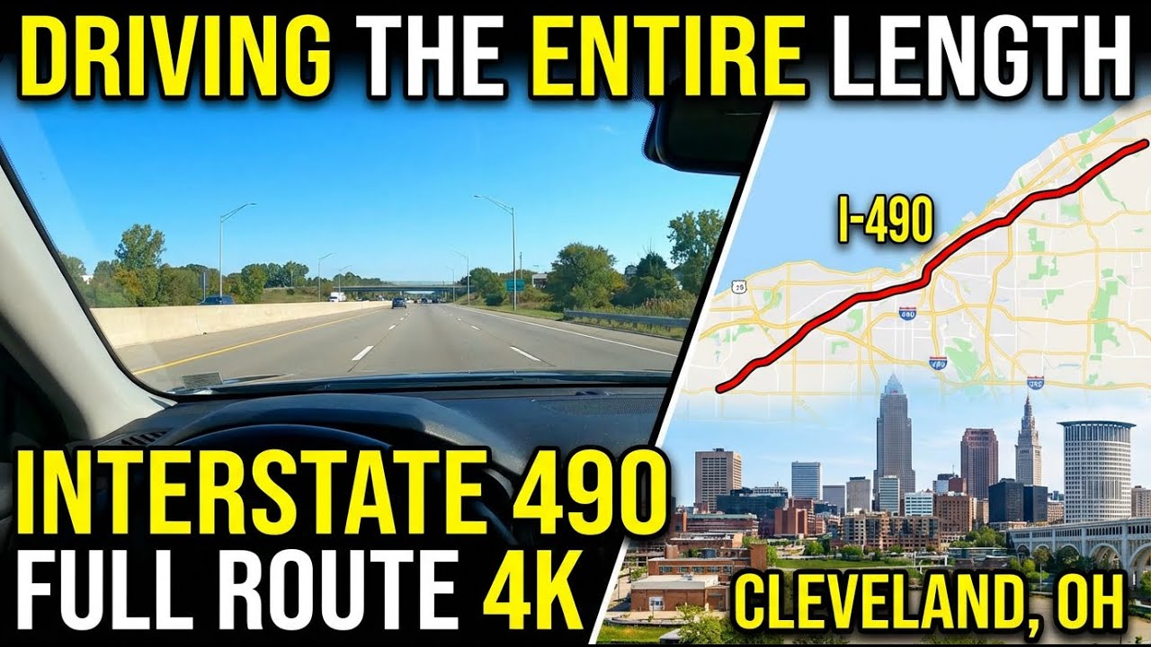 Driving on The Entire Length of Interstate 490 - Cleveland, Ohio - YouTube
