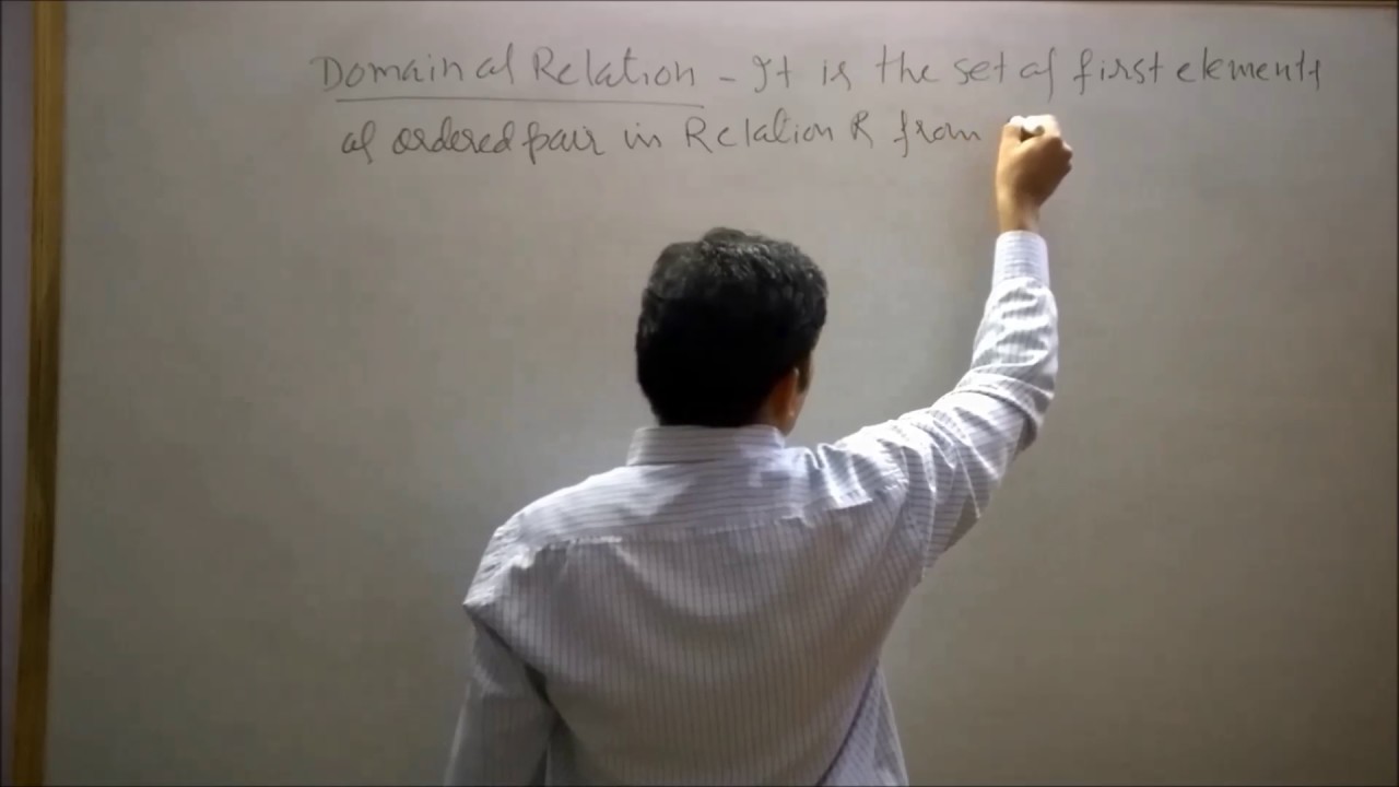 Domain Range Codomain Of Relations In Maths With Example Youtube