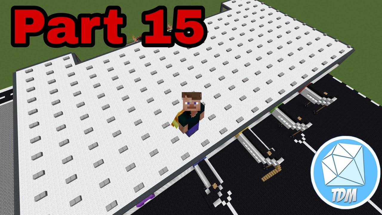How to build dantdm vacation disaster airport part 15 the roof - YouTube