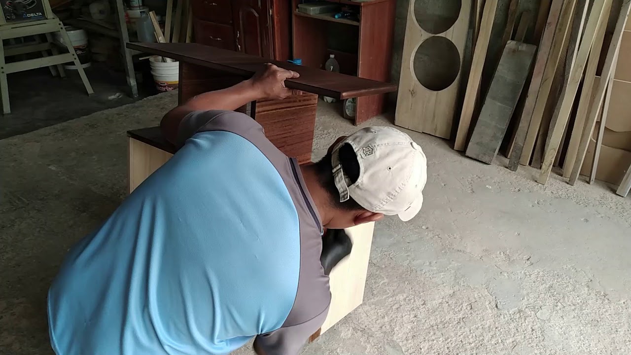 Como lacar muebles en MDF enchapado desde cero - YouTube