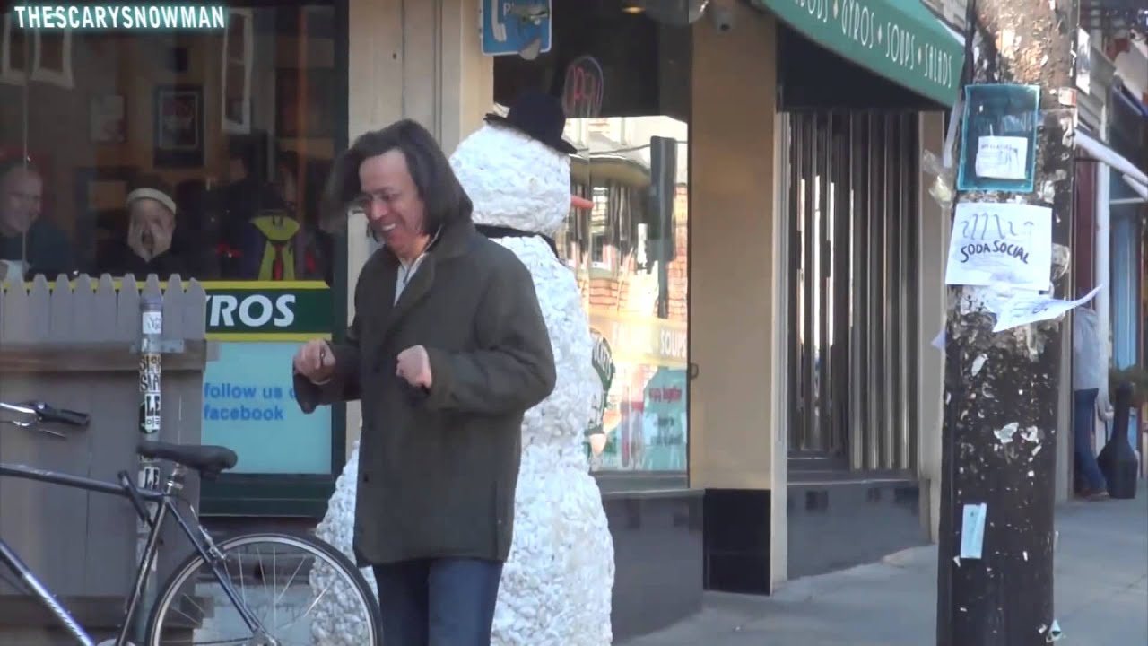 Funny Scary Snowman Prank Season 3 Episode 6 - YouTube