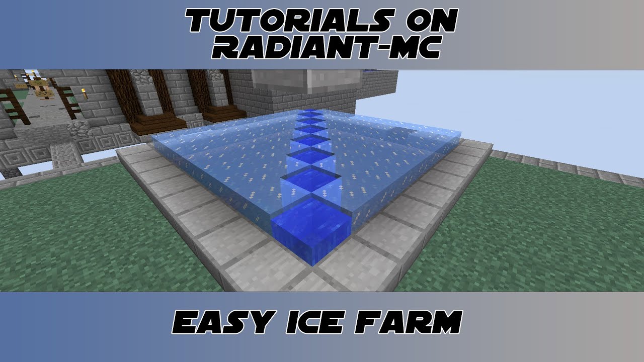 Minecraf Tutorial - Easy Ice Farm - No redstone needed - YouTube