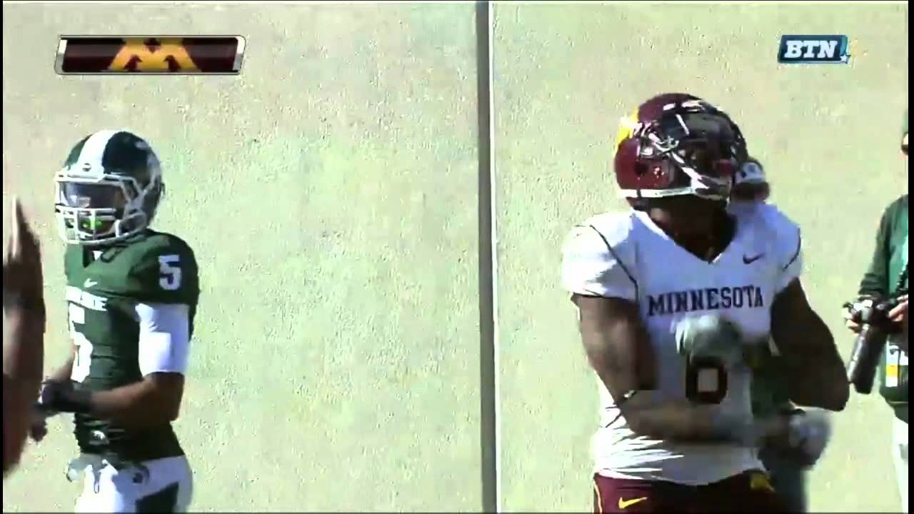 Da'Jon McKnight Great TD Catch at Michigan State - YouTube