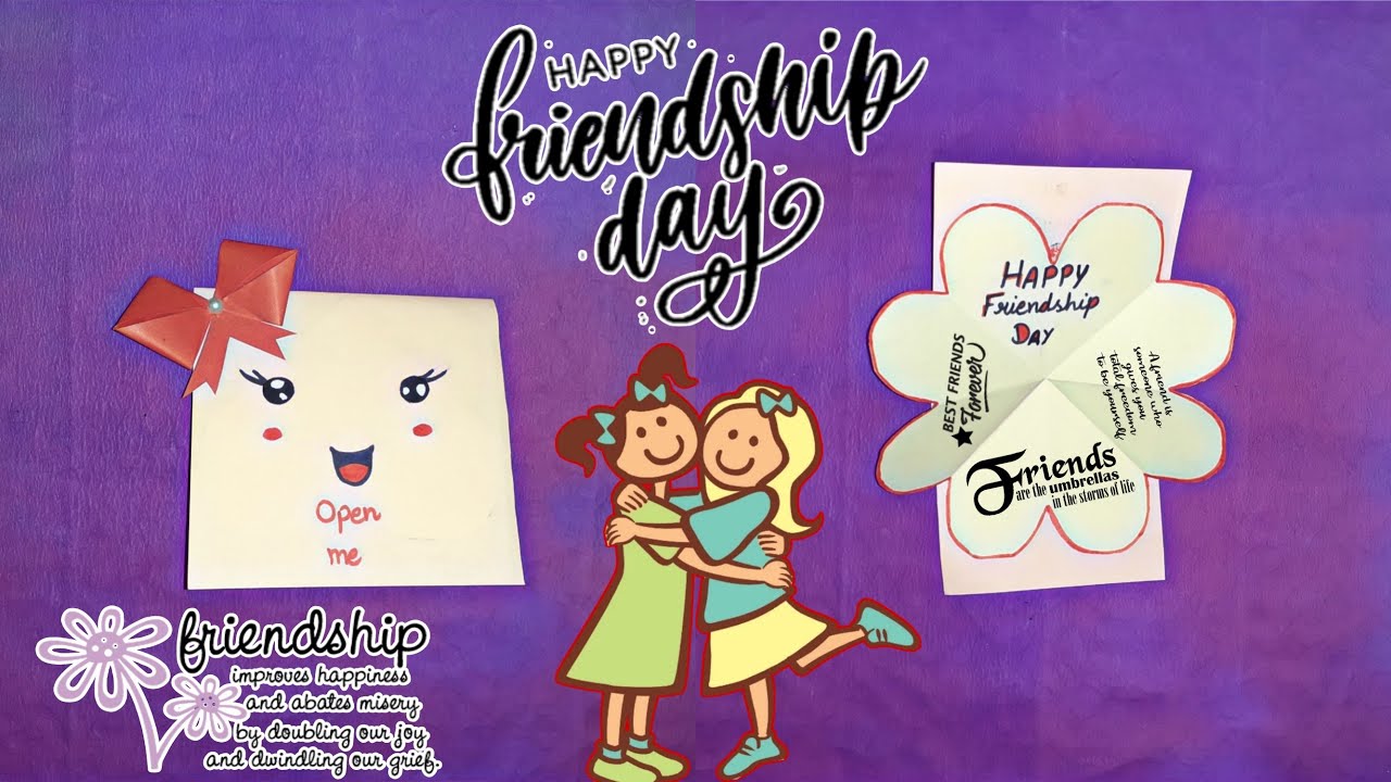 Friendship Day cute gift idea | Bestfriend card idea easy | Friendship ...