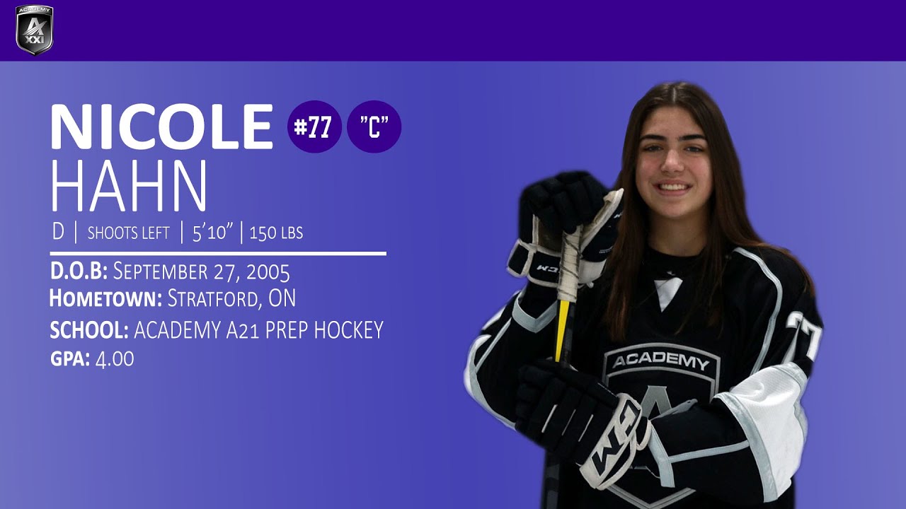 Nicole Hahn Hockey Recruitment Video - YouTube