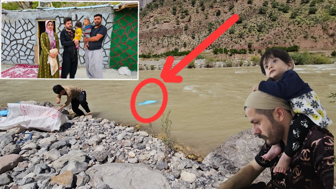 Risk of falling into the Karun River. #Danger of death #nomadic # ...