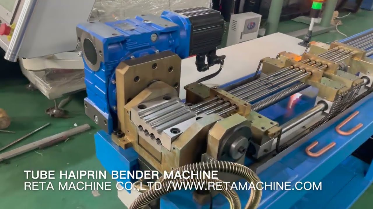 Tube Hairpin Bender Machine for Heat Exchanger Coil - YouTube