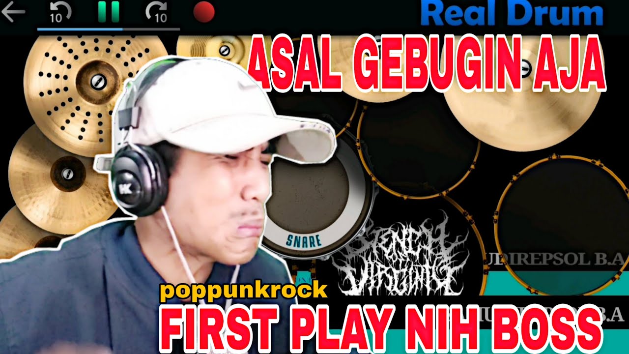 Real Drum First Play!! Su5ah atau Mudah??? - YouTube