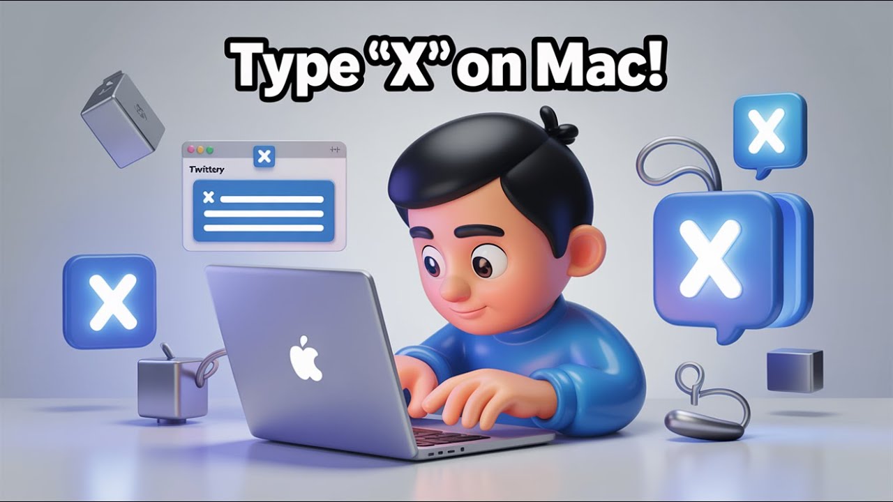 How to Type the Special 'X' Character on a Mac Keyboard - YouTube