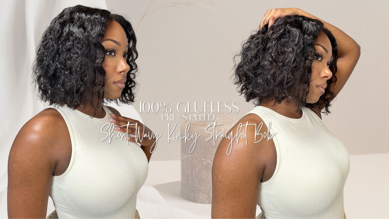 Wig Install In Less Than 10 Minutes!! | ILIKEHAIR Short Wavy Kinky ...