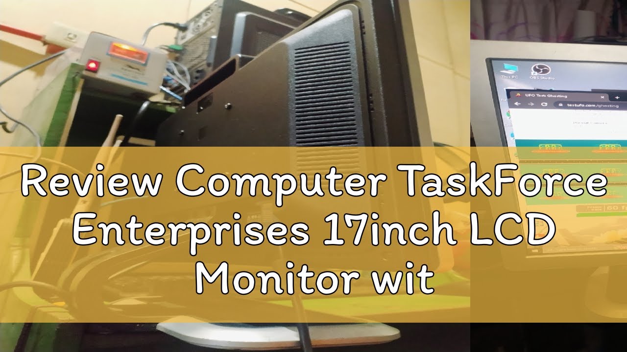 Review Computer TaskForce Enterprises 17inch LCD Monitor with VGA PowerCord (No Stand) - YouTube