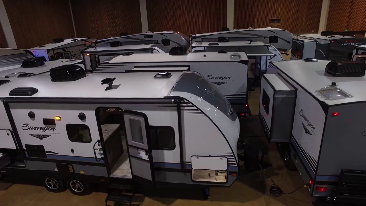 Bird Eye View Of The Eugene Spring RV Show - YouTube