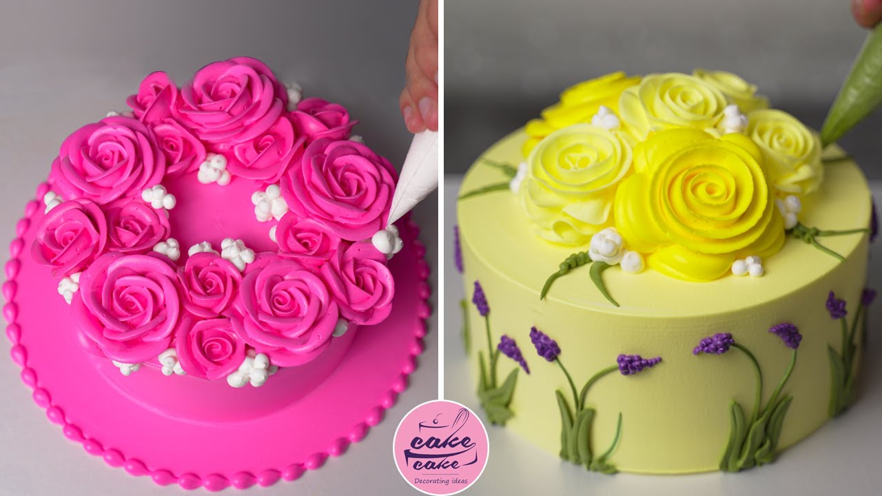101+ Simple Beautiful Rose Style Cake for a Meaningful Birthday | Easy ...