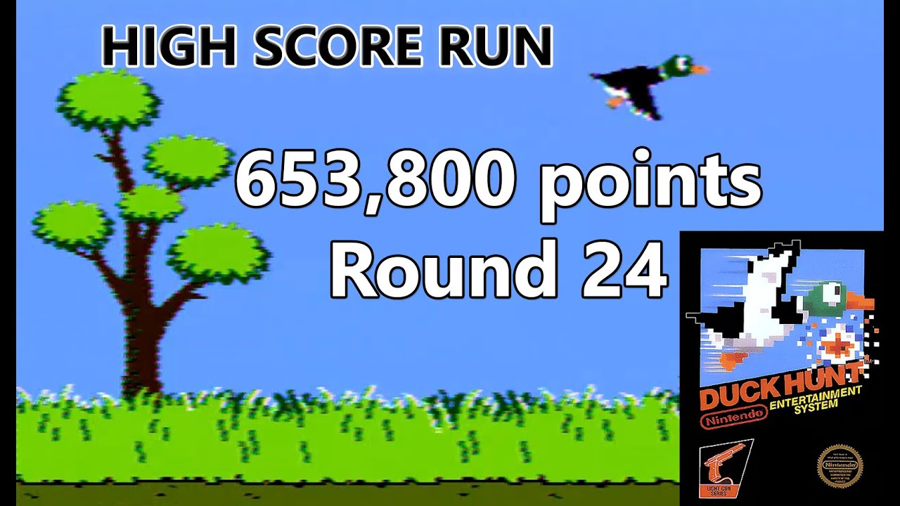 Duck Hunt - Game A : 653,800 points Round 24 - YouTube