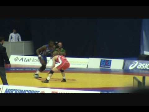 2010 WORLDS: Obe Blanc (USA) dec. Urs Wild (Switzerland), 55 kg FS ...