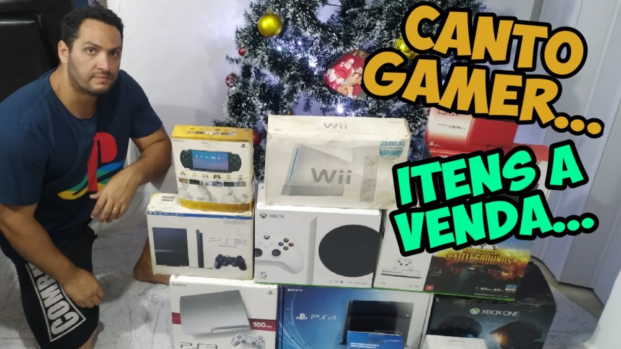 Conheçam meu canto gamer, itens meus de coleção, consoles a venda ...