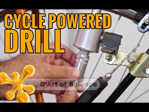 How to Make a Pedal Powered Drill - dArtofScience - YouTube