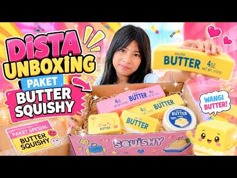 HISTERIS UNBOXING PAKET BUTTER SQUISHY VIRAL!!! #viralvideo #viralvideos