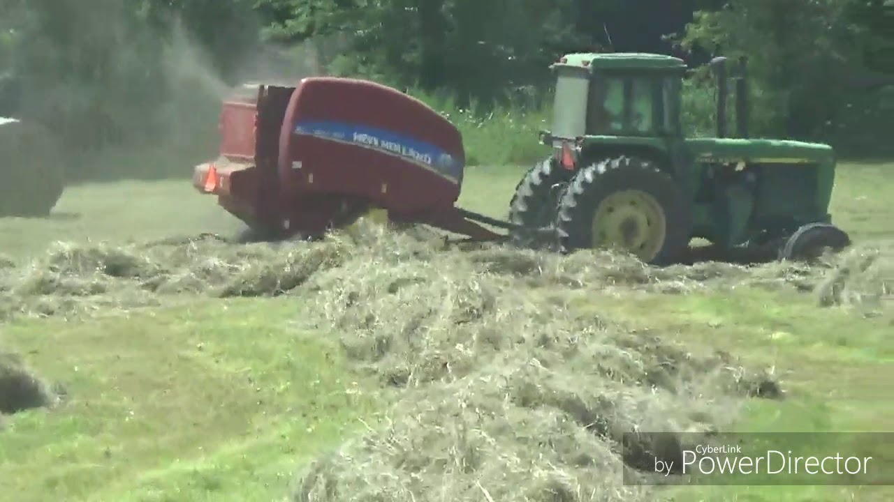 Raking hay - YouTube