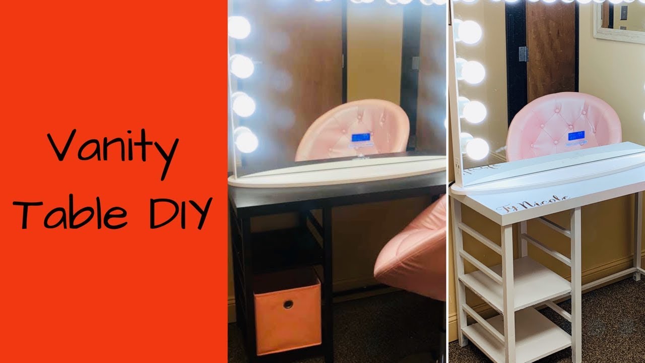 VANITY TABLE DIY PROJECT // MY FIRST DIY PROJECT - YouTube