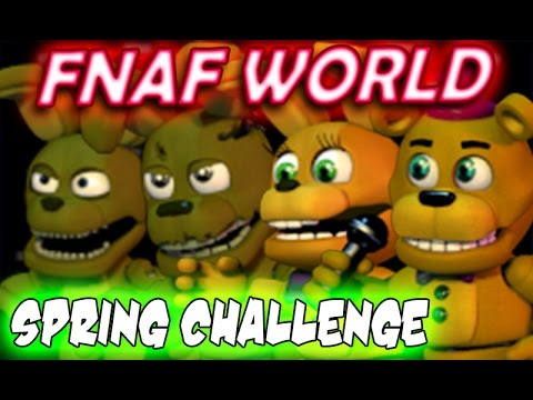 FNaF World - ALL SPRING CHARACTERS (FNAF Animatronics, FNAF Spring ...