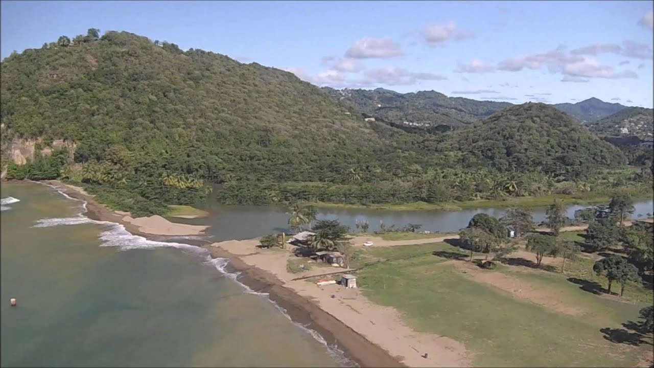 Roseau Beach St Lucia - YouTube