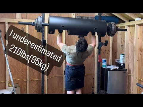 I UNDERESTIMATED 210lb(95kg) overhead press, BULK DAY 26 natural ...
