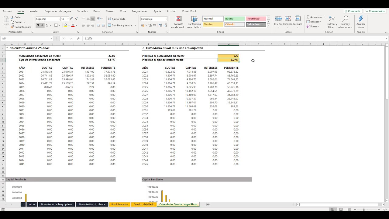 Pool bancario en Excel - YouTube