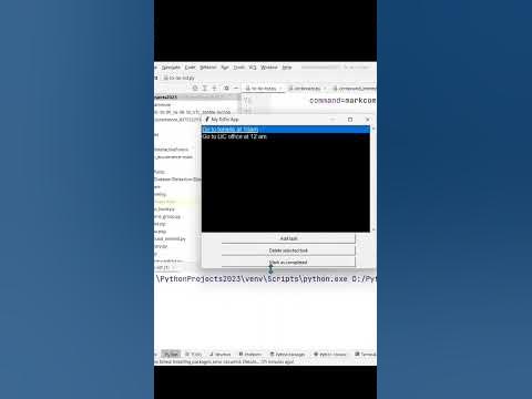 To-Do List App Using Python Tkinter (free source code) #python #shorts ...