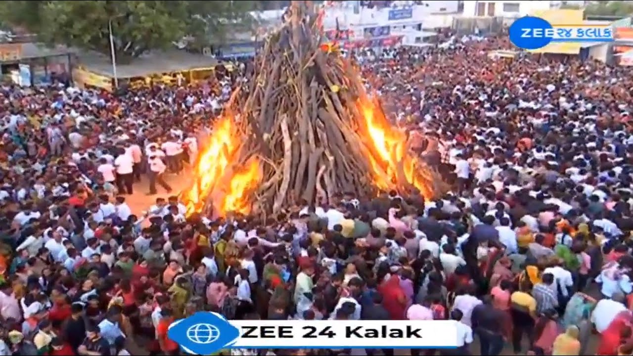 Holi 2025: Gujarat's biggest Holika Dahan ritual gets underway at ...