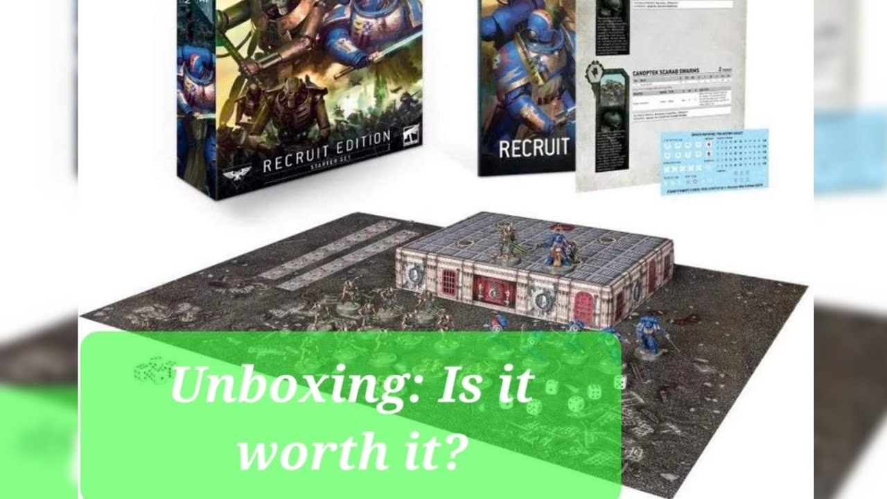 Warhammer 40k: Recruit Edition Unboxing - YouTube
