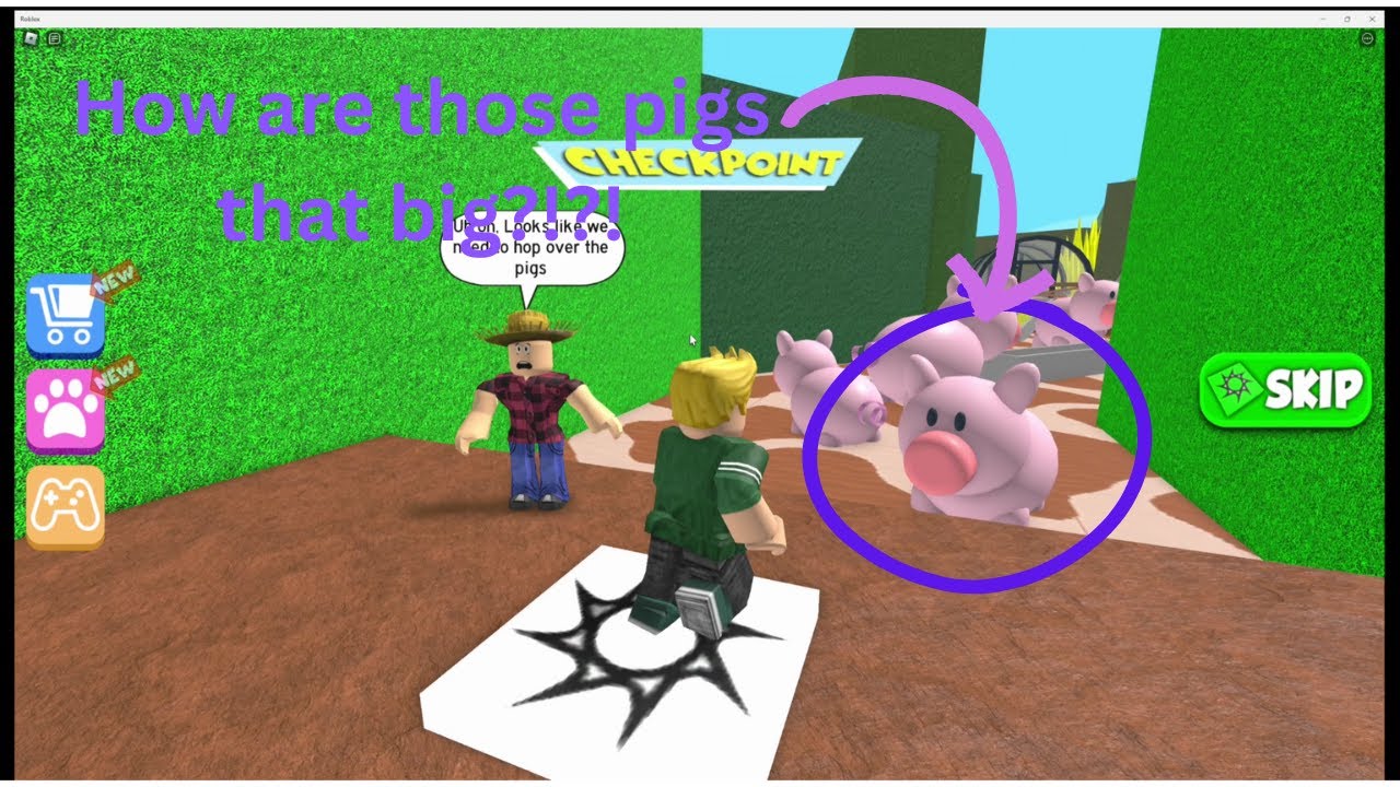 I escaped a Crazy farm with large animals! | Roblox Escape The Farm ...