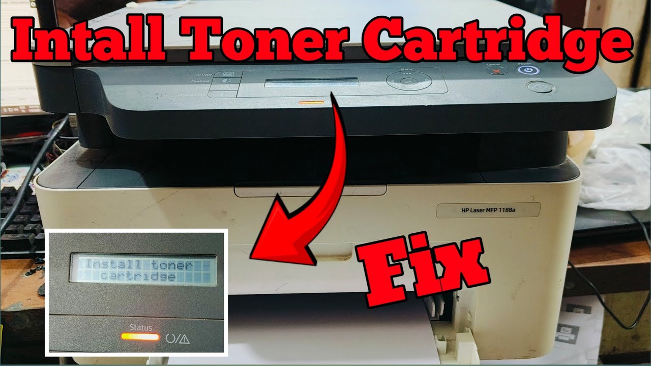 Hp Laser MFP 1188w Install Toner Cartridge | Smart Tech Guruji - YouTube