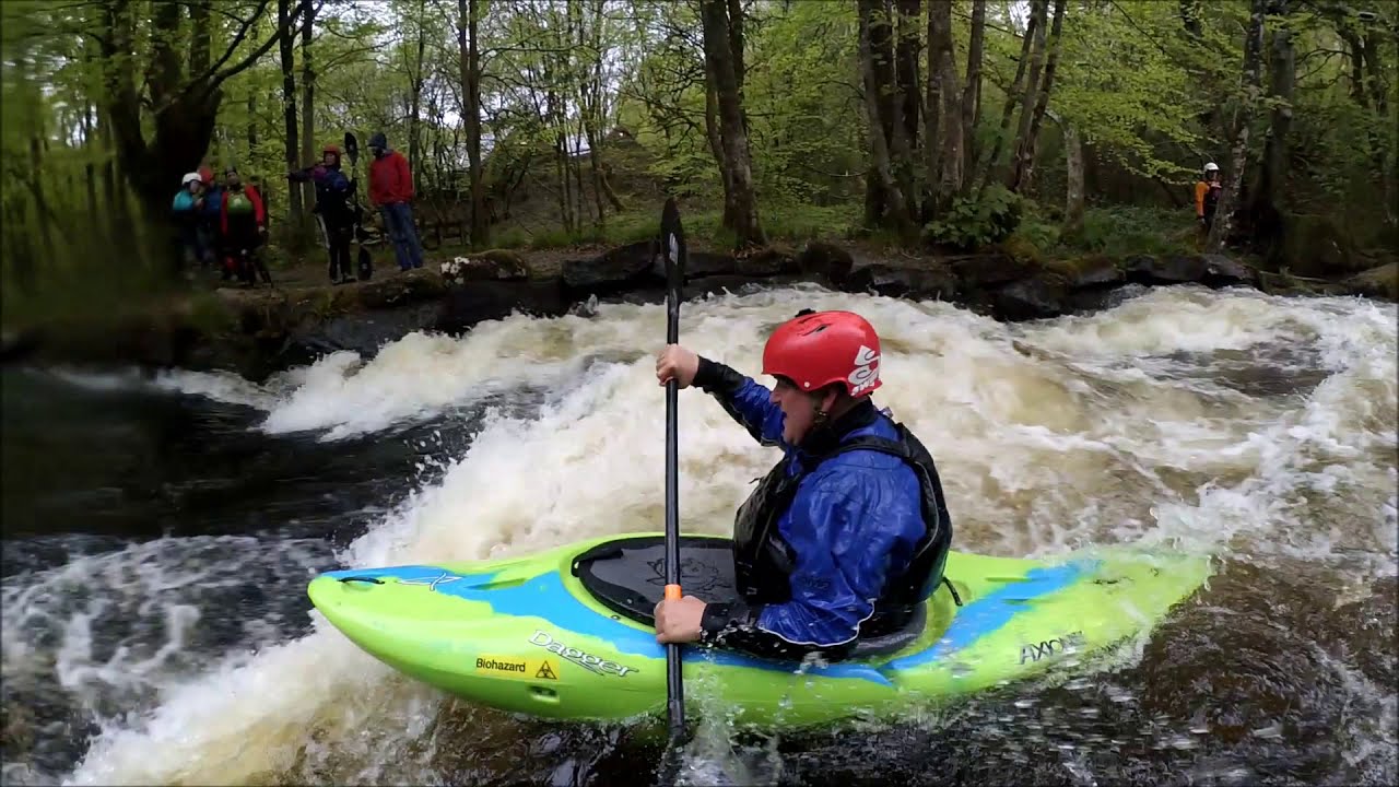 Full Action Kayaking the River Tryweryn, Bloopers included. - YouTube