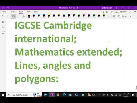 IGCSE mathematics extended : - ( Lines angles and polygons ) - 21.#igcse#linesanglesandpolygons ...