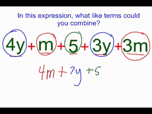 Combining Like Terms Examples