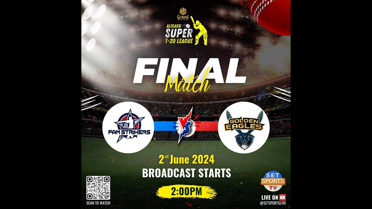 Grand Bazaar Aligarh Super (T-20) GRAND FNAL (SEASON-1) ||Golden Eagle Xl vs Fam Strikers Xl ...