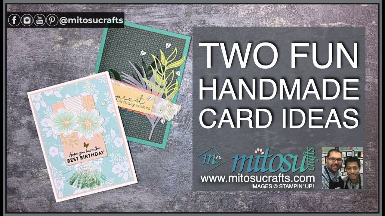 Two Fun Handmade Card Ideas LIVE Demonstration using Stampin' Up ...
