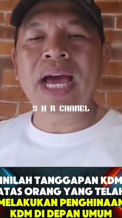 inilah tanggapan kdm - YouTube