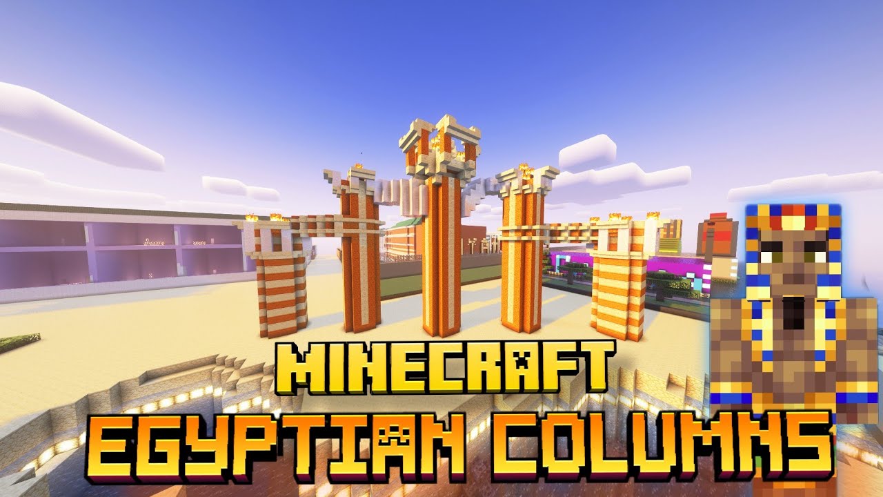 Egyptian Columns in Minecraft - YouTube