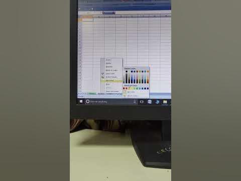Change Tab Color in Excel #excel #shorts #Excel Tricks - YouTube