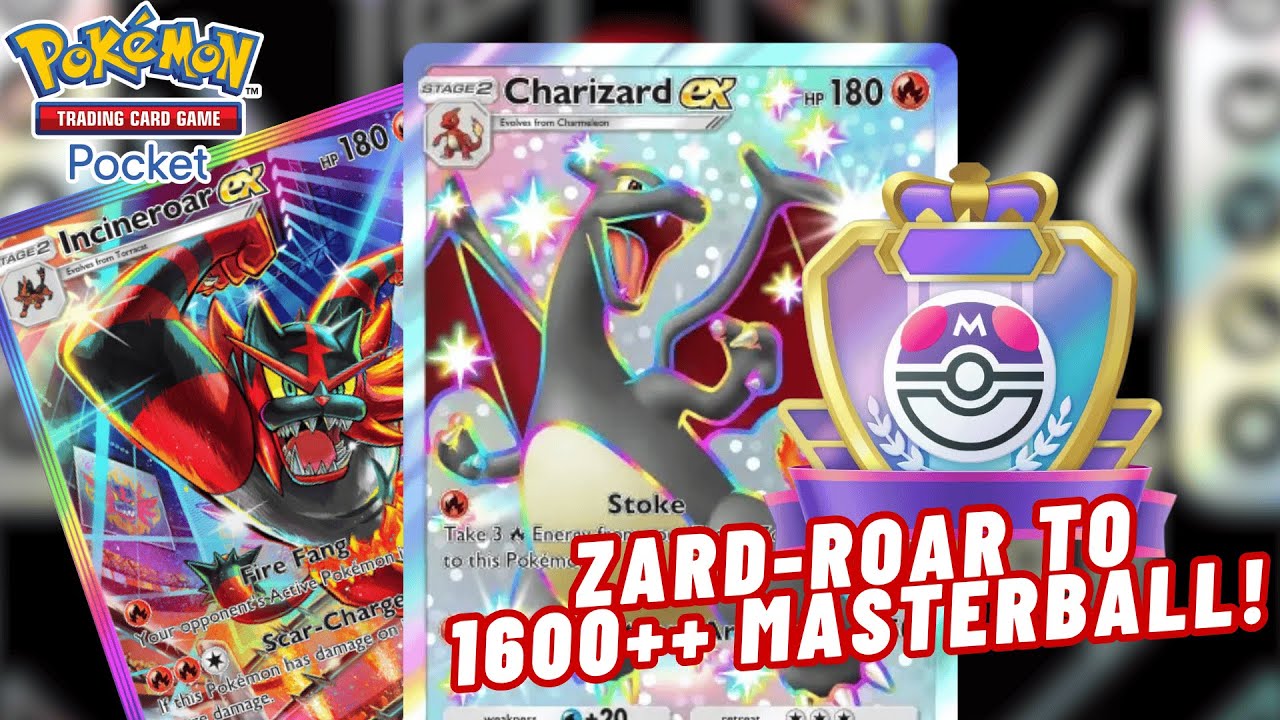 Playing Charizard & Incineroar EX all the way to Masterball (1600 ...