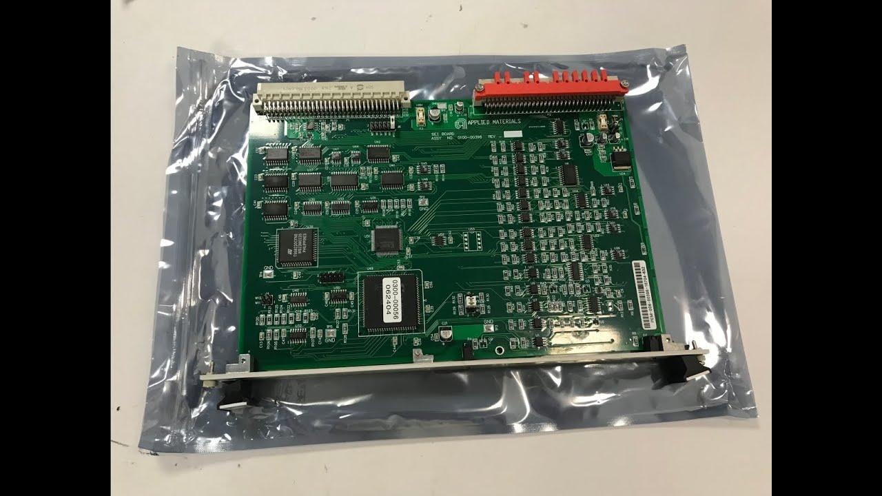 AMAT Centura/Endura Semiconductor Machine SEI Board 0100-00398 - YouTube