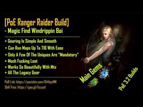 Poe 3.2 Ranger Builds With Kinetic Blast + Barrage - YouTube