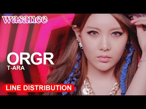 T-ARA - ORGR - Line Distribution (Color Coded Live)
