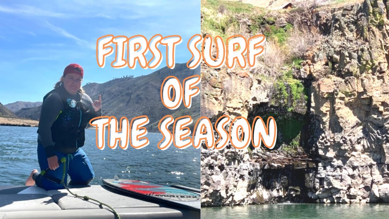 First surf of the season -FREEZING COLD WATER - Waterfalls - YouTube