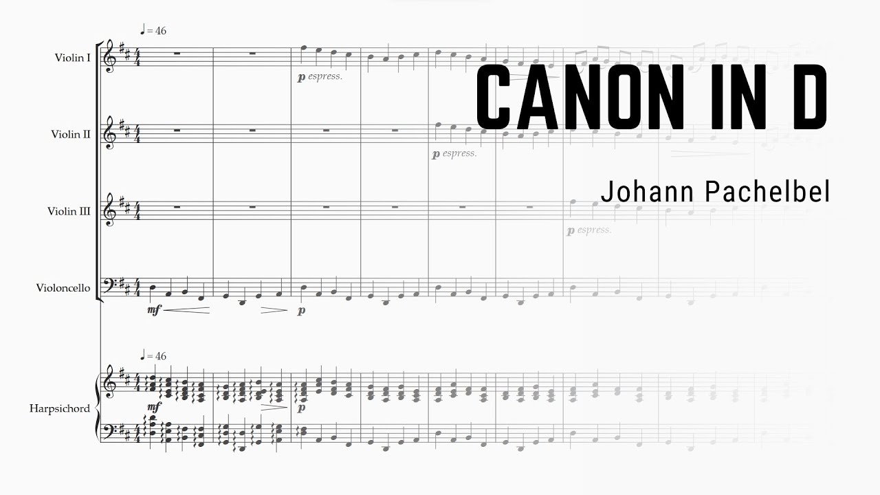 Canon in D - Johann Pachelbel - YouTube