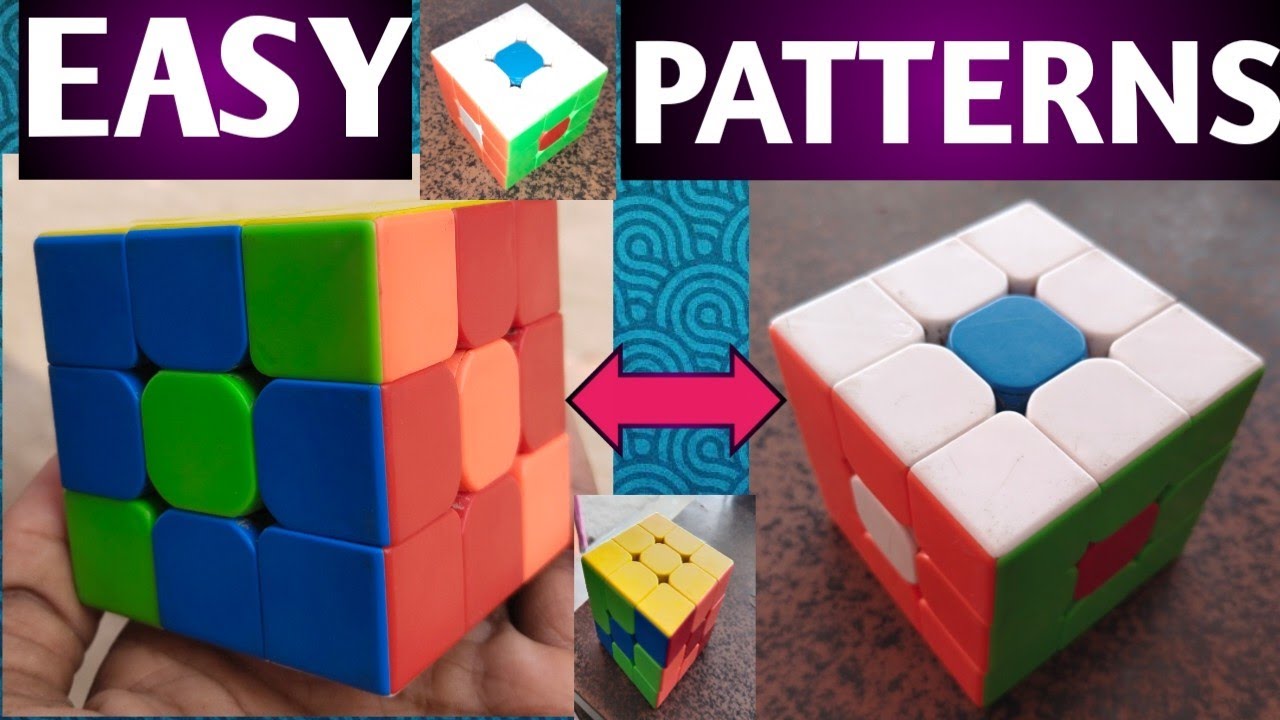 Rubiks Cube Pattern How To Make Patterns In 3×3 Rubiks Cube Easy Patterns Youtube