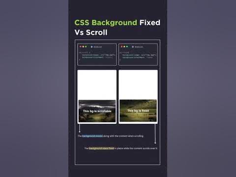 CSS background Fixed || css styling - YouTube